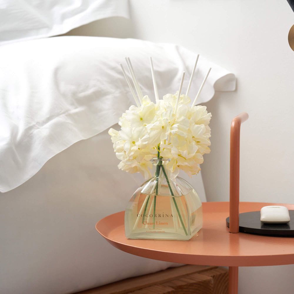 COCORRÍNA Clean Linen Simple Luxe Reed Diffuser Set