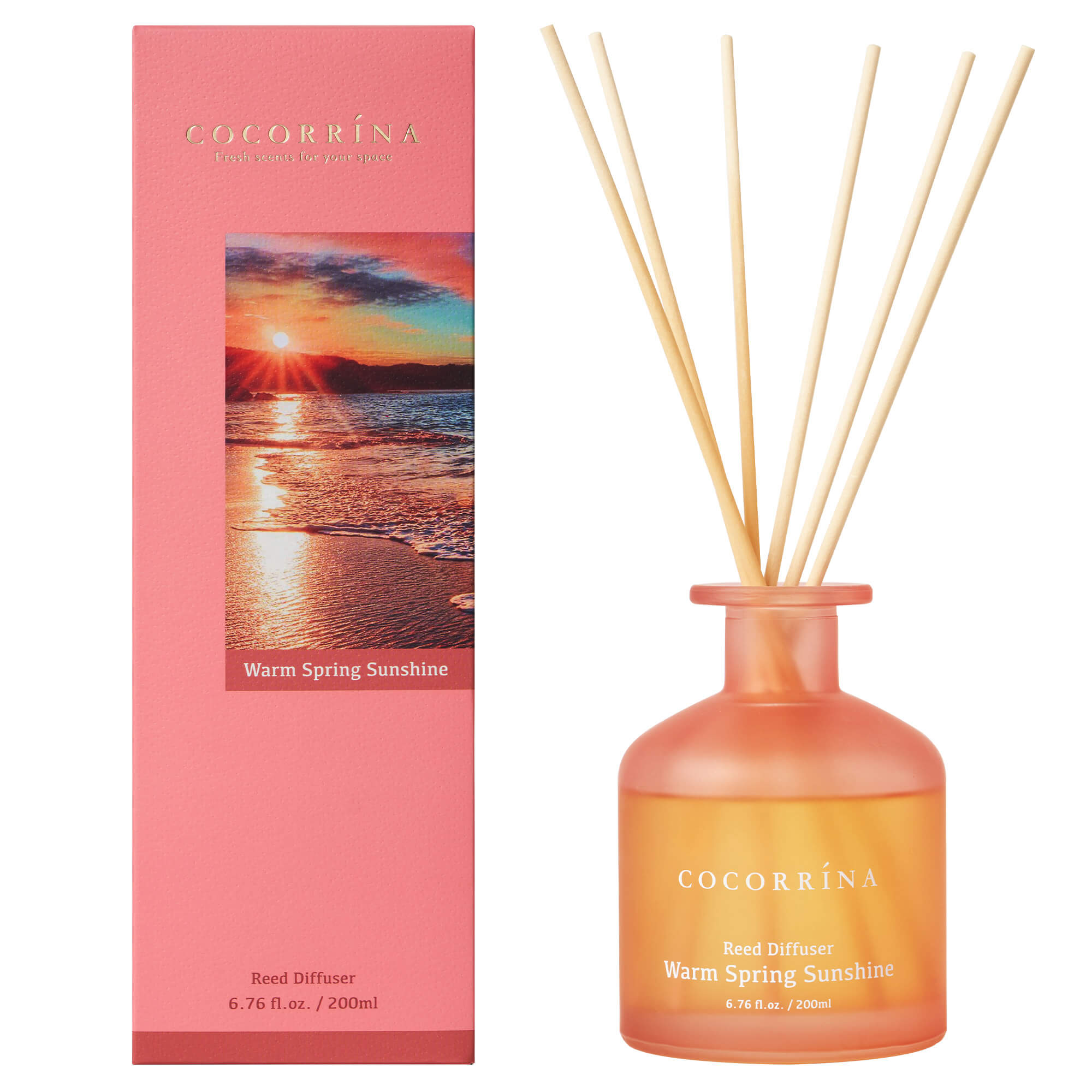 COCORRÍNA Warm Spring Sunshine Reed Diffuser Set