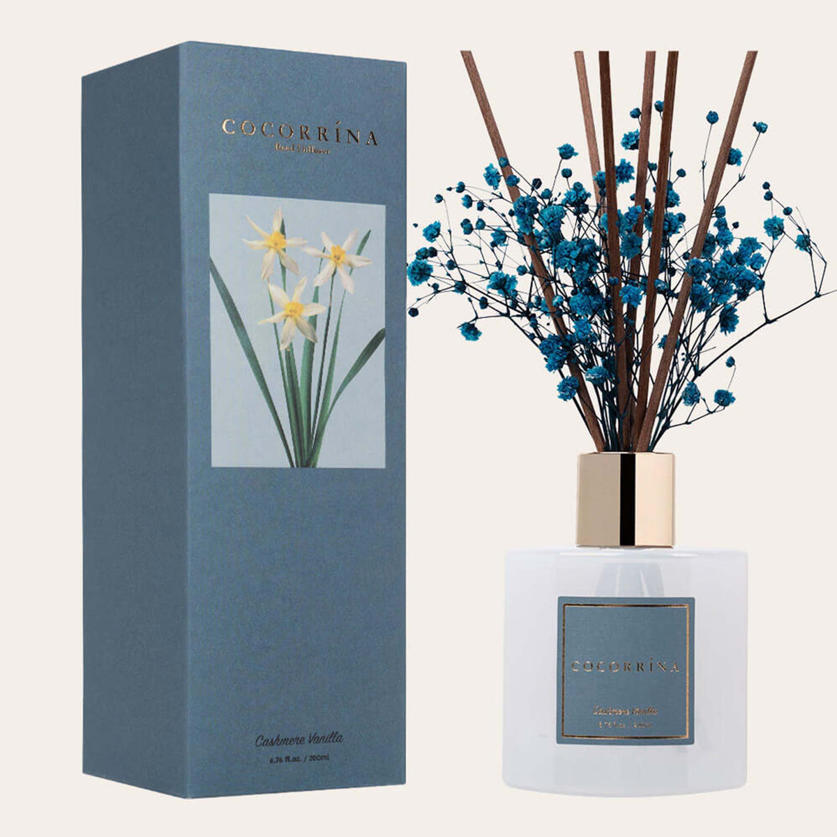 Cocorrína Cashmere Vanilla Reed Diffuser Set