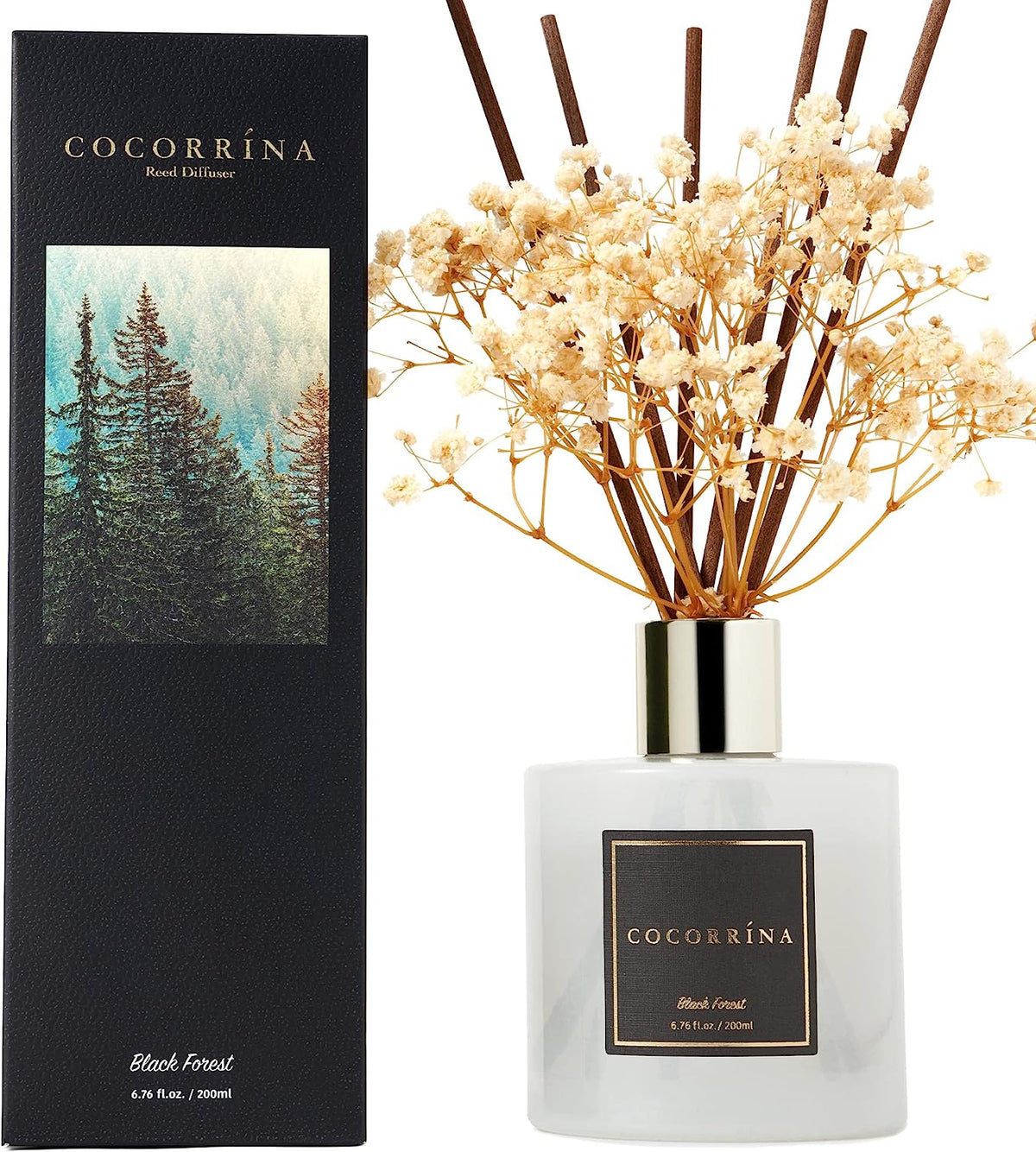 Cocorrína Black Forest Reed Diffuser Set